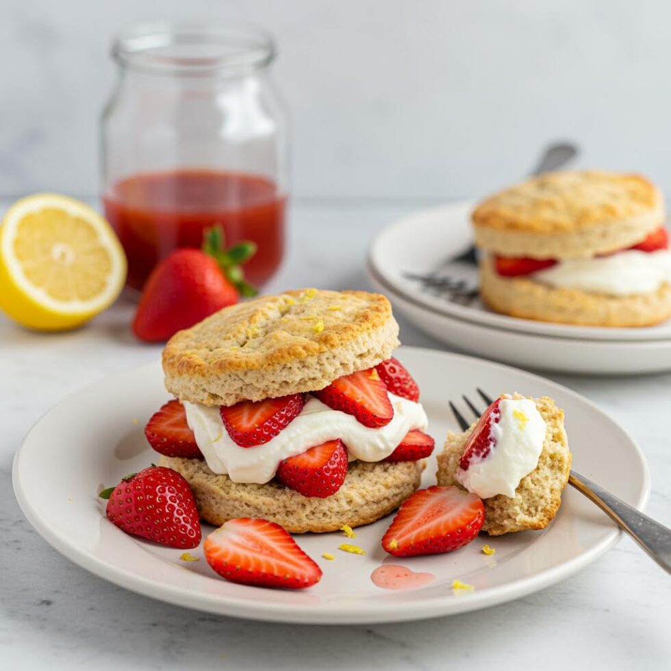 Vegan Strawberry Lemon Shortcake Recipe - Healthy Recipes