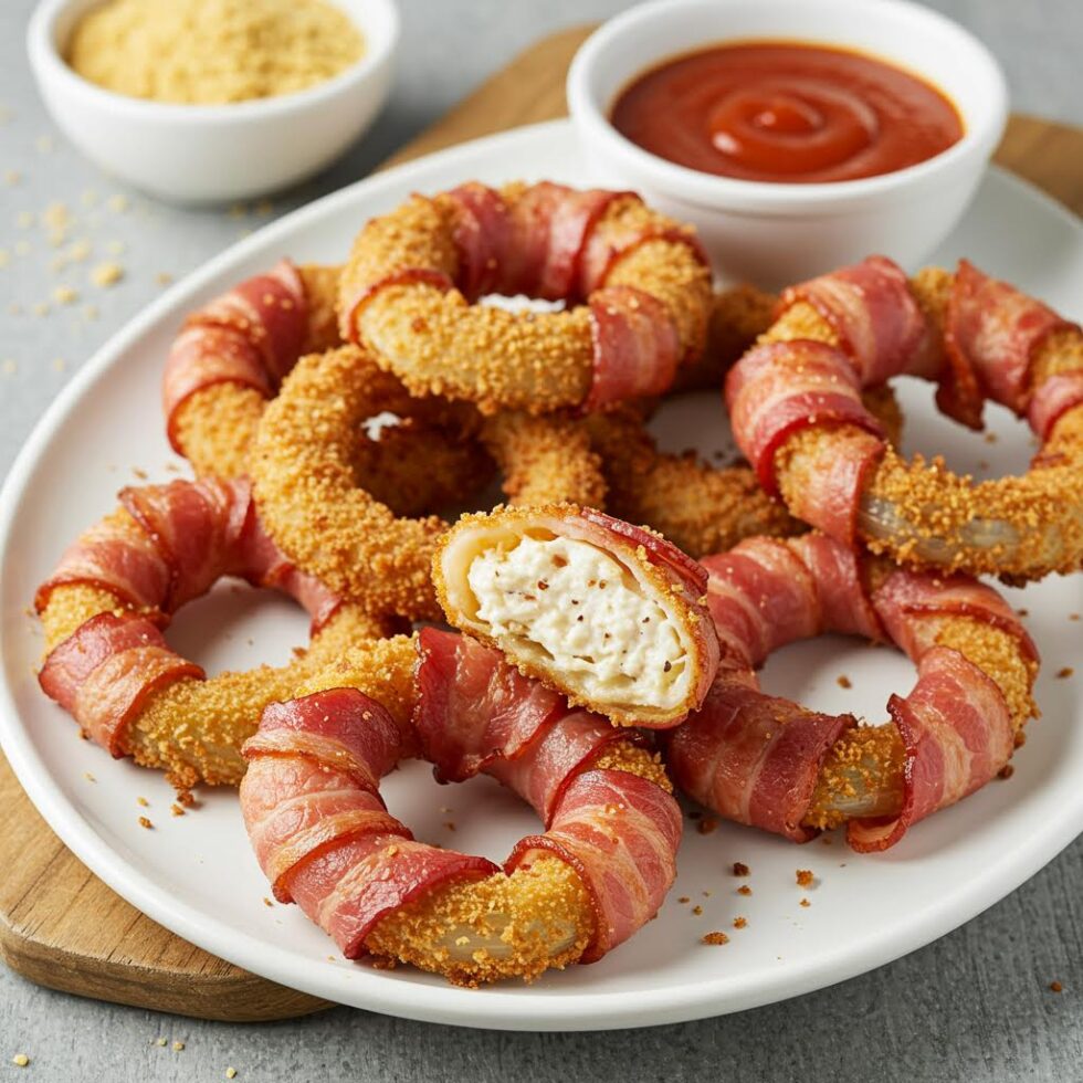 Keto Bacon-Wrapped Onion Rings Recipe - Healthy Recipes